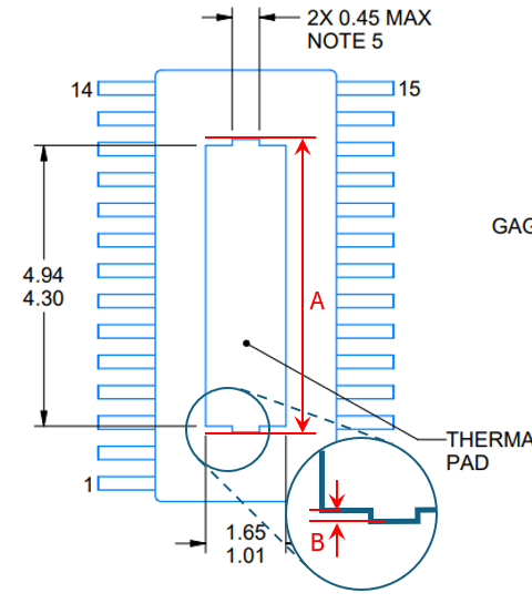 TPS4HC120-Q1: Thermal pad dimensions inquiry - Power management forum ...