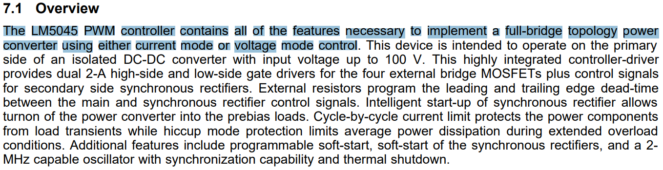 LM5045: LM5045 voltage mode control - Power management forum - Power ...