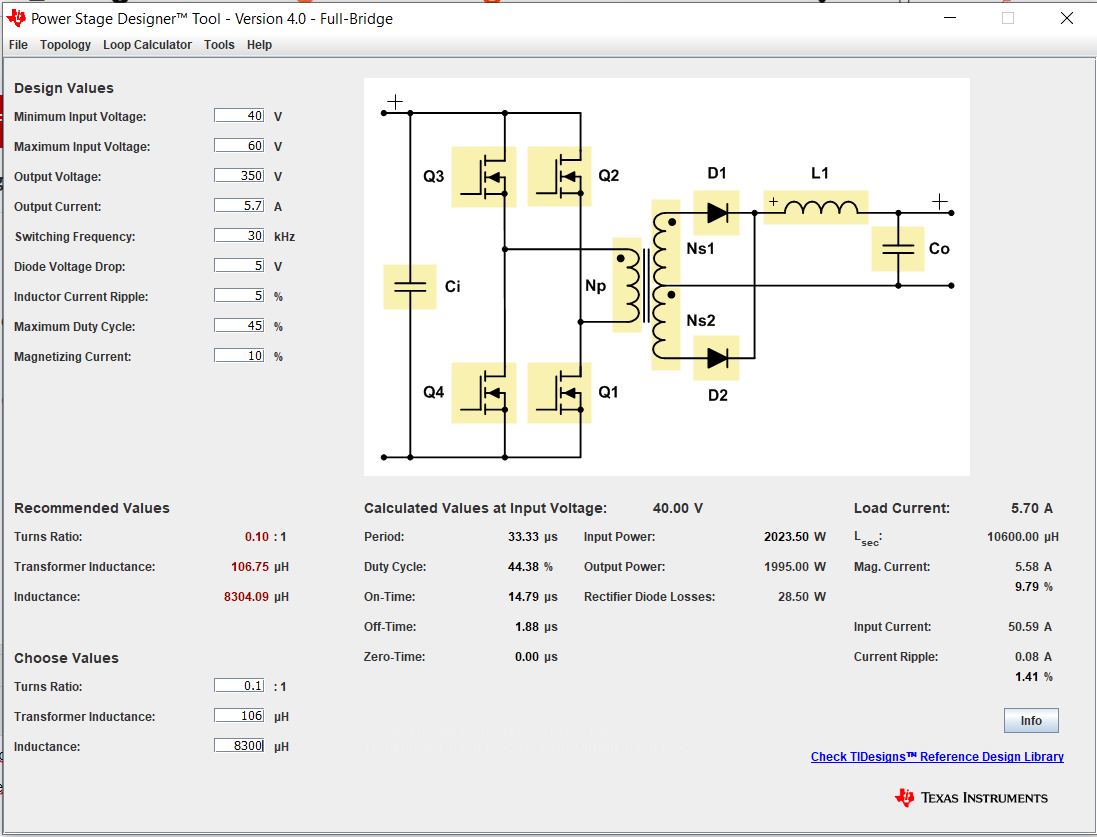 LM5045: Power Stage Designer Calculations - Power management forum ...