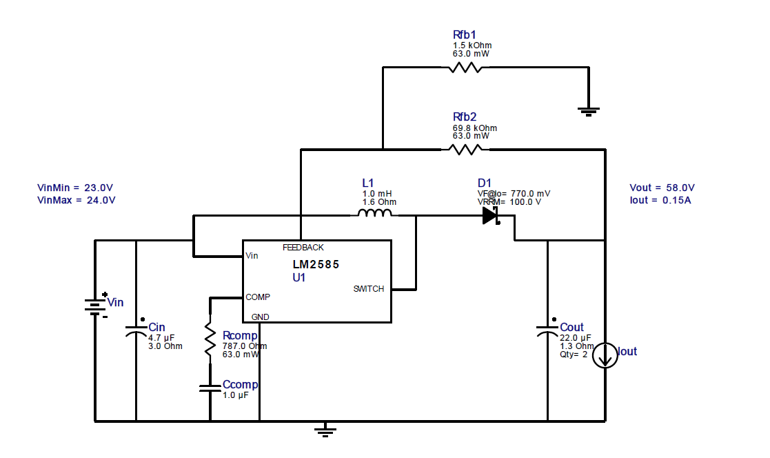 LM2585 Input Capacitor Type - Power management forum - Power management ...