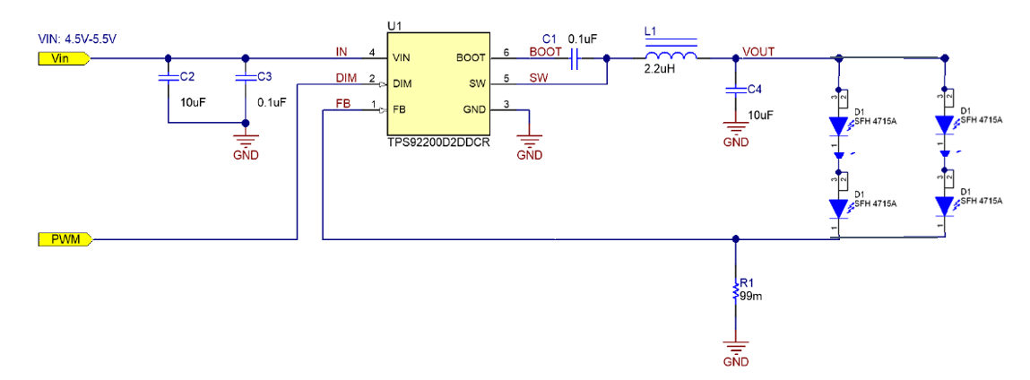 TPS92200: The TPS92200D2 needs to drive two parallel strings, each ...