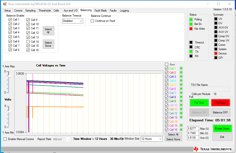 BQ76PL455A-Q1: Cell Balancing Slow with Fault - Power management forum ...