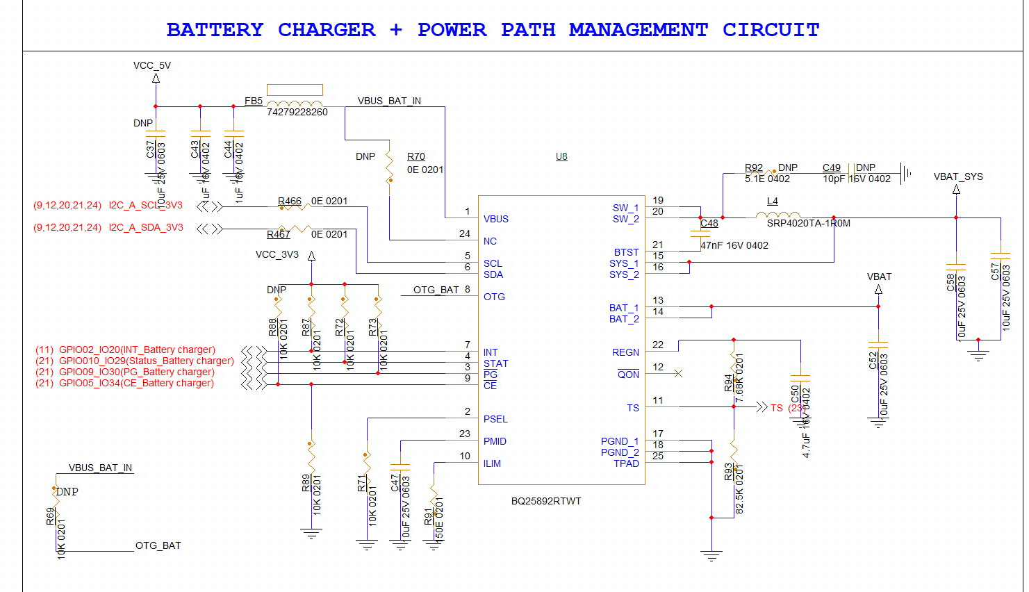 BQ25892: BQ25892RTWT Thermal Observation (55°C to 58°C) - Power ...