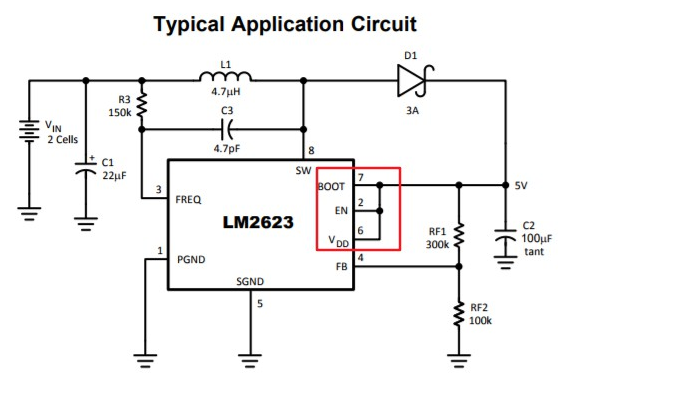 LM2623: provide a Schematic diagram output is 12V with LM2623 - Power ...