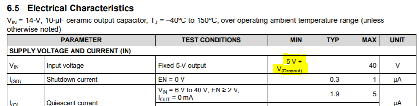 TPS7B82-Q1: Input voltage - Power management forum - Power management - TI E2E support forums