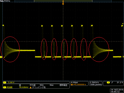 LP8556 / SW pin waveform under no load condition - Power management forum - Power management ...