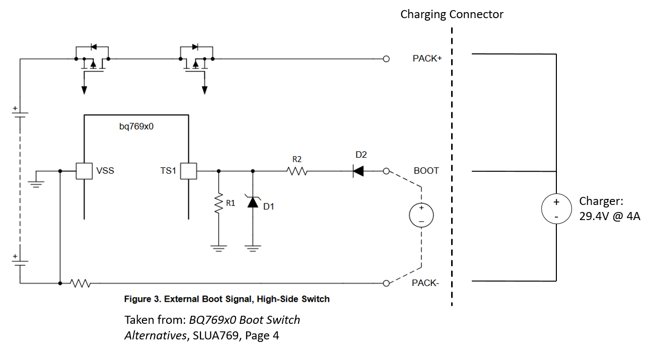 BQ76930: Control Boot Pin by external Charger on BQ76930. Circuit ok ...