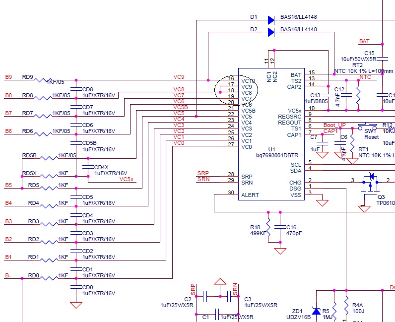 BQ76930: Sense voltage(VCx) pin inquire - Power management forum ...
