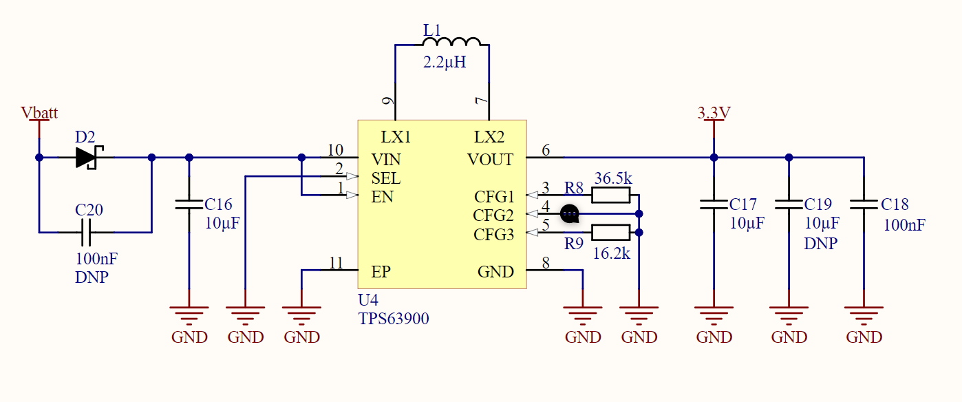 TPS63900: High output voltage drop during load transients of 550mA for 10ms/100ms - Power ...