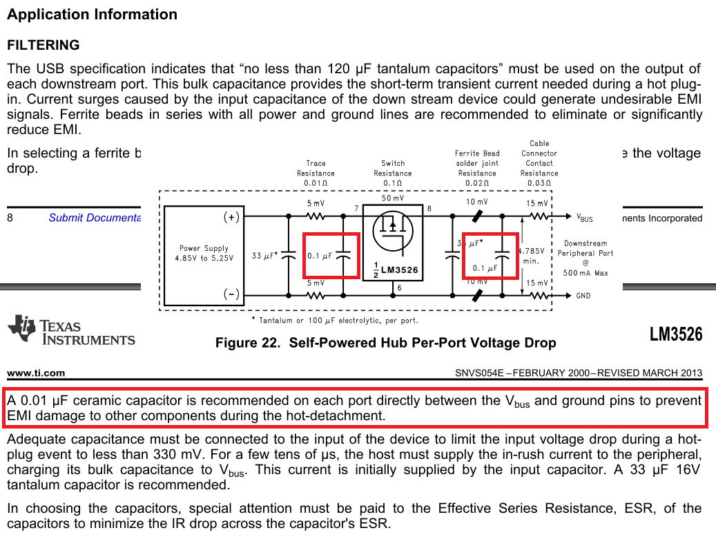 LM3526: 0.01uF Ceramic Capacitor for EMI - Power management forum ...