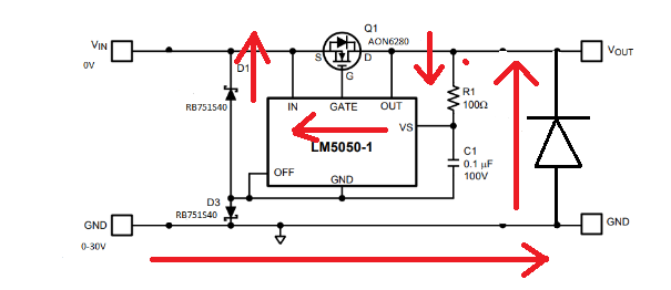 LM5050-1: significance of D1 - Power management forum - Power ...