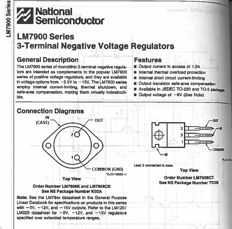 LM79H15 steel (out of production) , datasheet or pin explaination ...