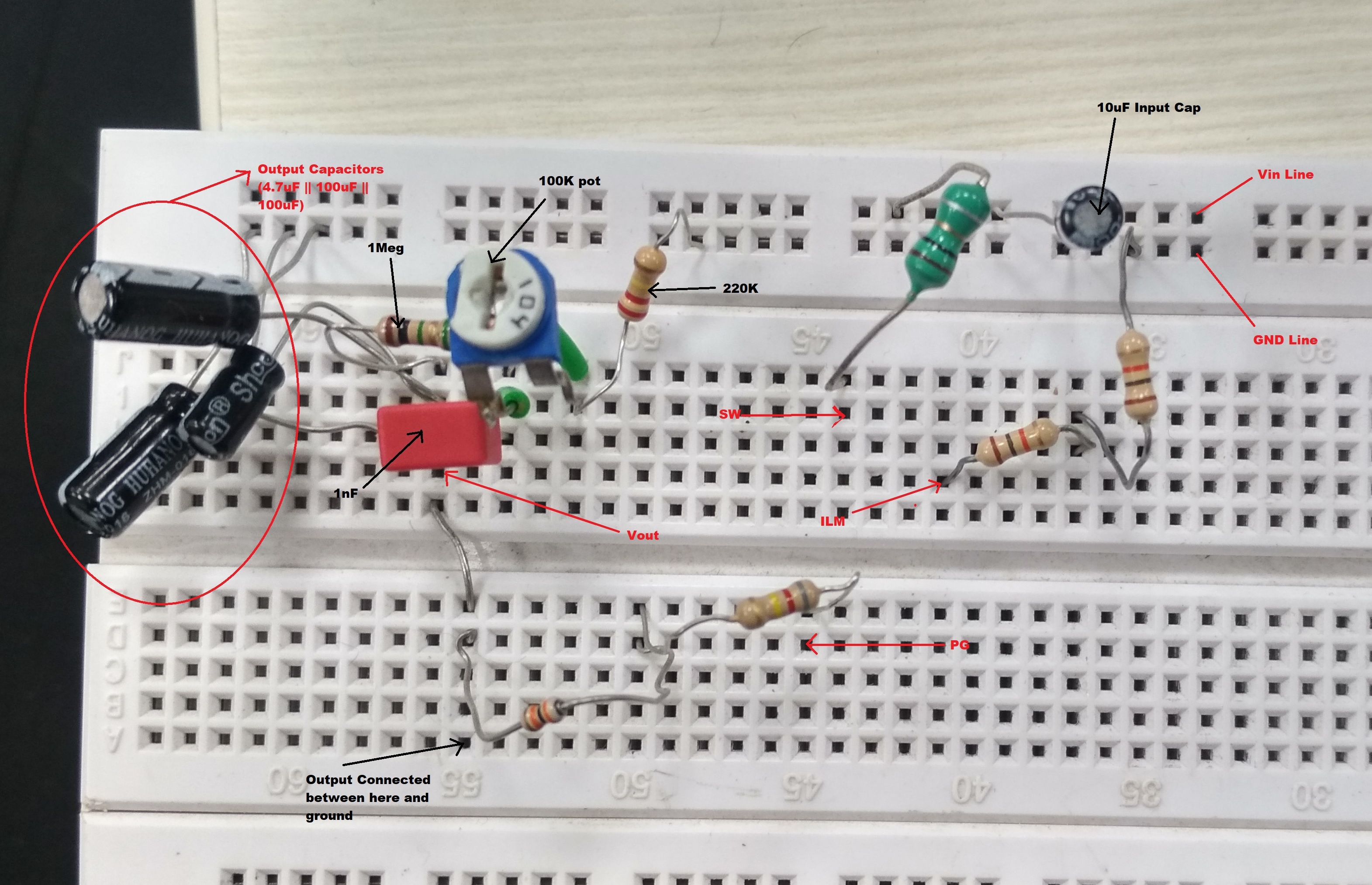 Tps61251 Output Voltage Drop On Connecting Load Power Management