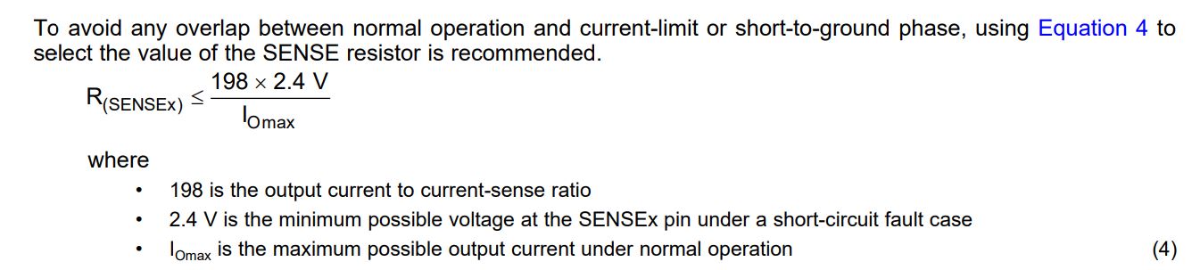 TPS7B7702-Q1: Inappropriate RSENSE resistance - Power management forum ...