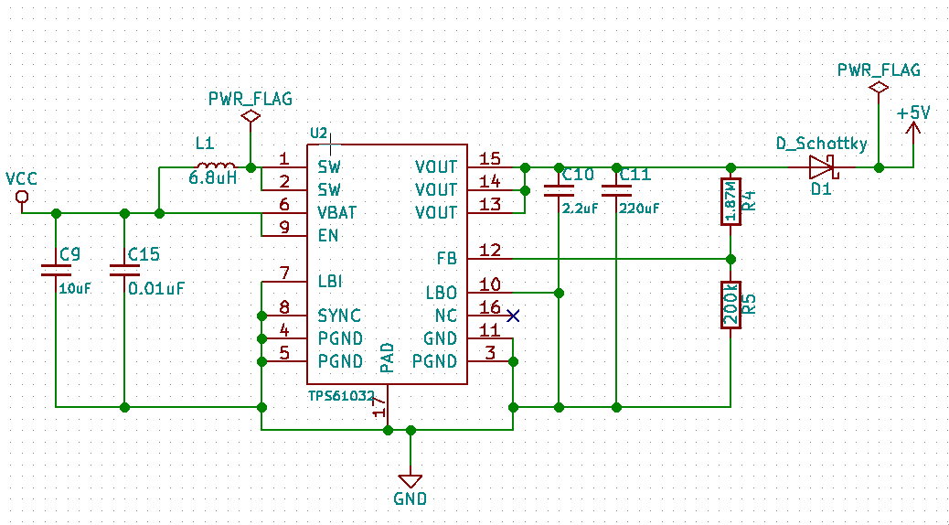 TPS61030: output voltage is same as input voltage - Power management forum - Power management ...