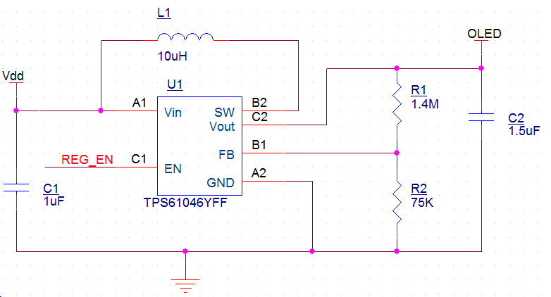 TPS61046 Vref is too low at 0.08V - Power management forum - Power ...