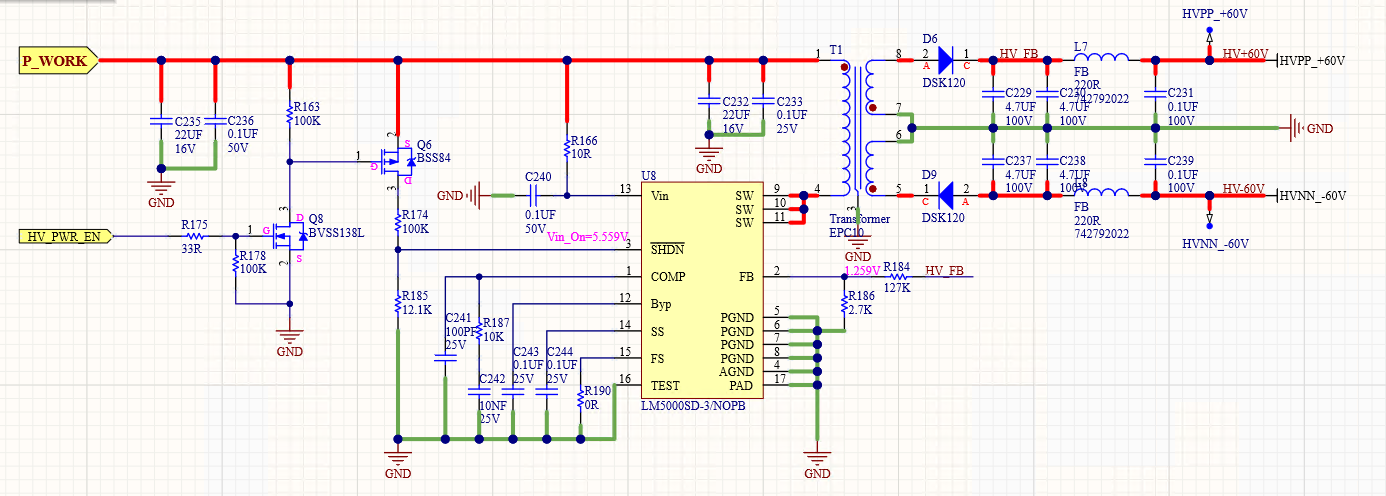 LM5000: The serious noise problem occurred in the transformer of M1U project when the LM5000SD-3 ...