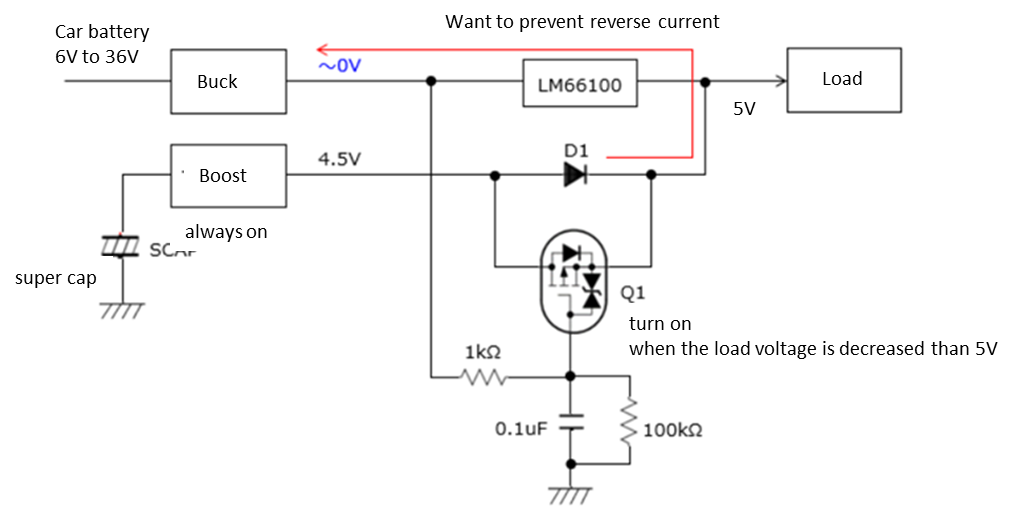 LM66100: Can the system be realized - Power management forum - Power ...