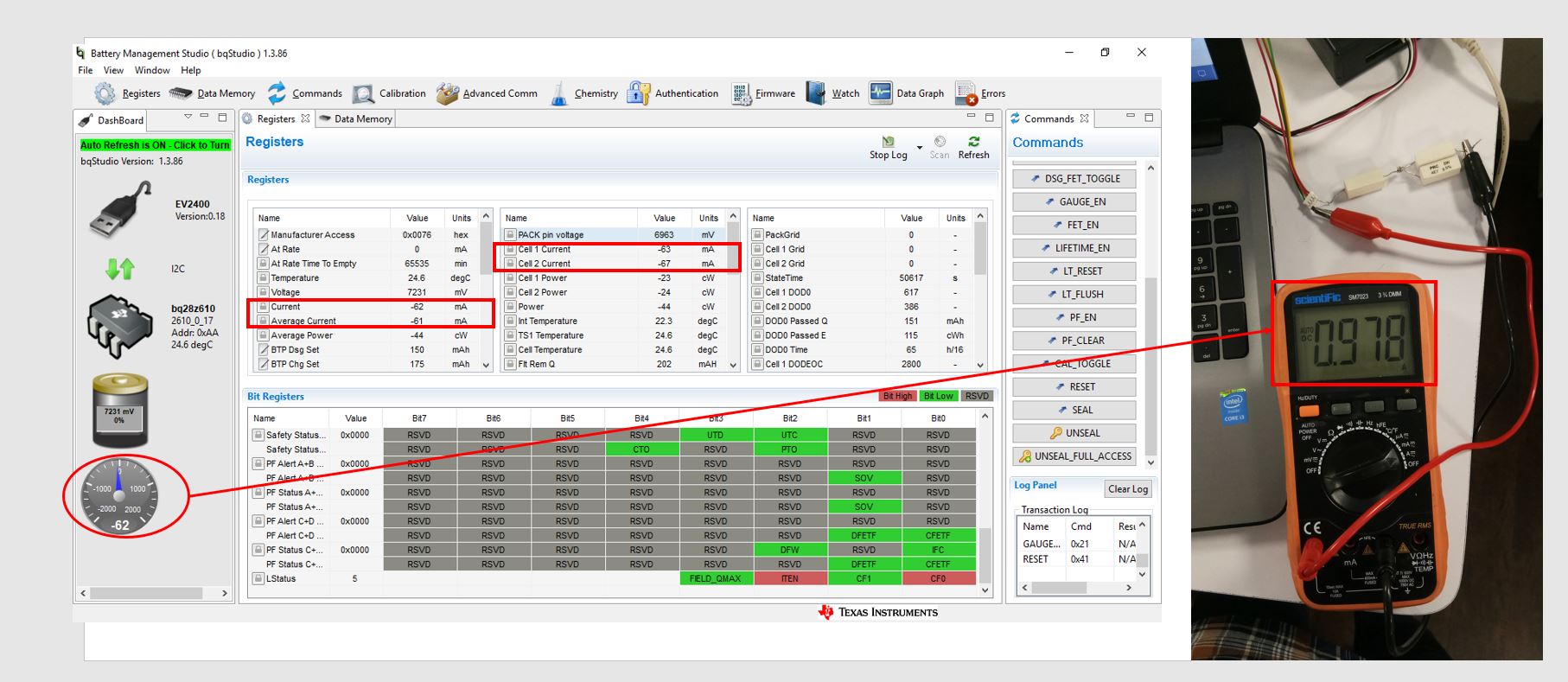 BQ28Z610: BQSTUDIO : Registers Parameter - Power management forum ...
