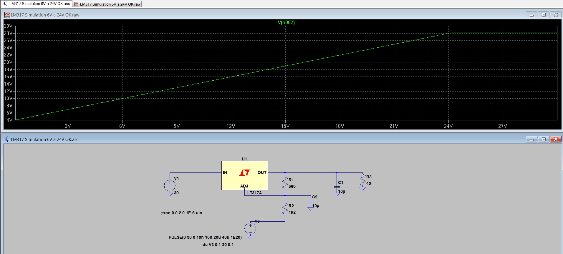 lm317 analysis with additional voltage source on feedback loop - Power ...