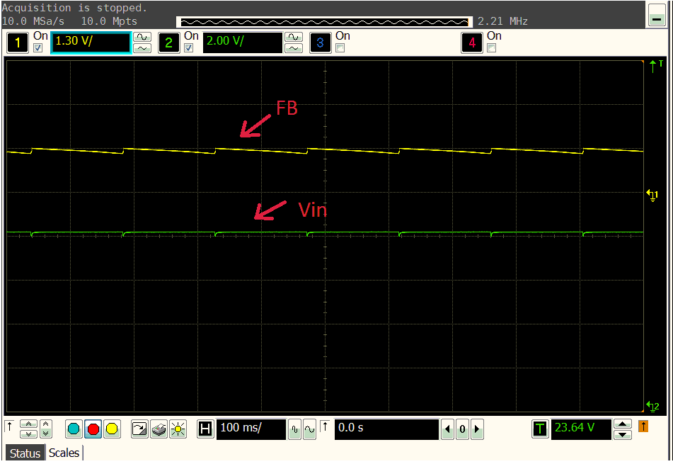 WEBENCH® Tools/LM27313: unstable voltage at the output - Power ...