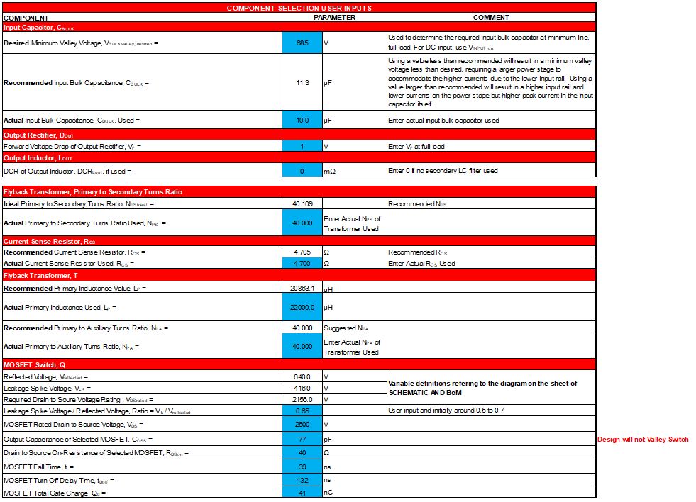 WEBENCH® Tools/UCC28742: UCC28742 High voltage DC to low voltage DC isolated output - Power ...