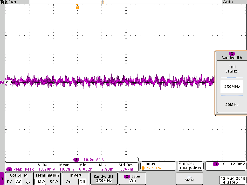 TPS62088YWCEVM-084: EVM Output Ripple Voltage - Power management forum ...