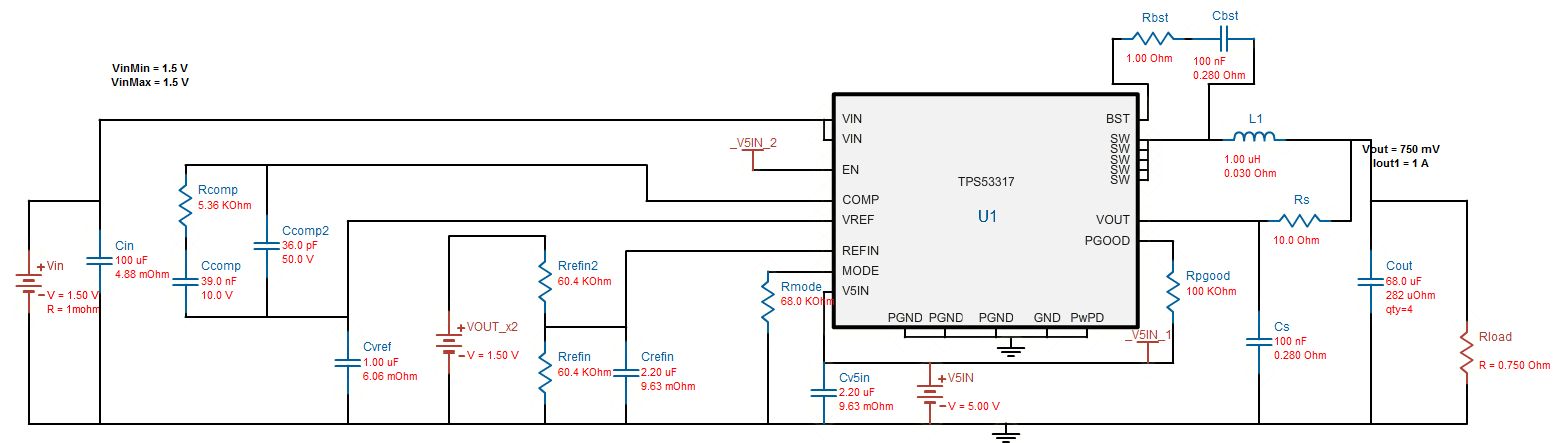 Tps53317 Capacitor On Refin Pin At Tracking Configuration Simulation Hardware And System