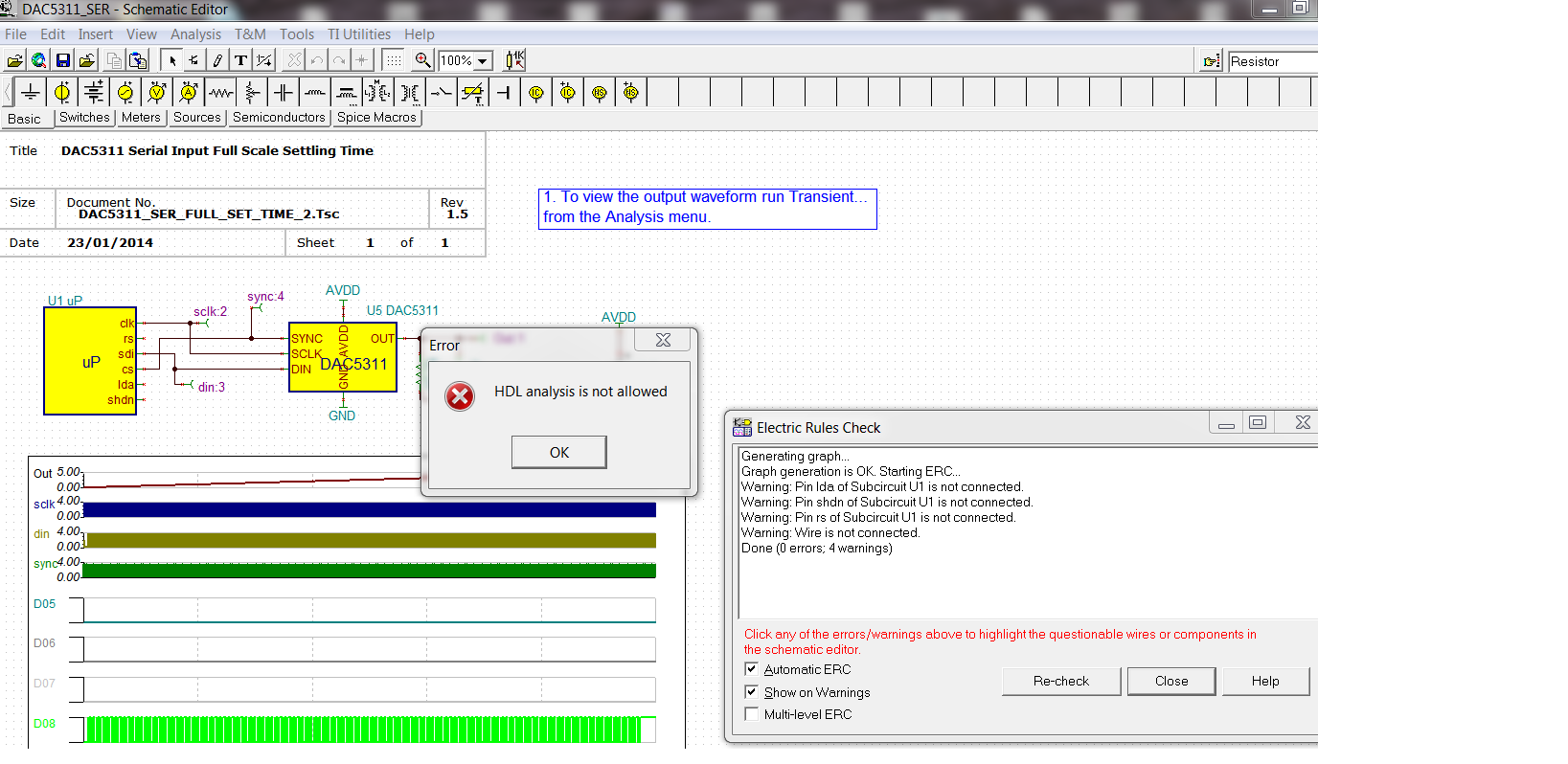 Tinaspice Sbam210a Simulation Hardware And System Design Tools Forum Simulation Hardware