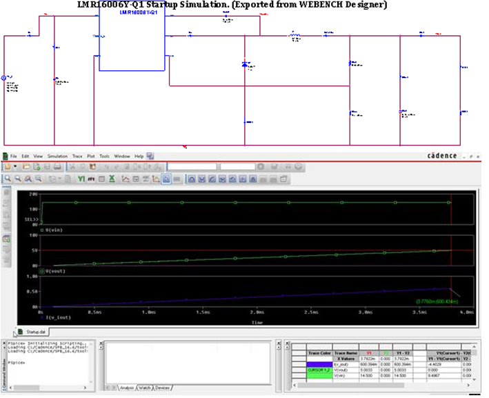 WEBENCH® Tools/LMR16006Y-Q1: Importing Webench design on PSPICE/OrCad - Simulation, hardware ...