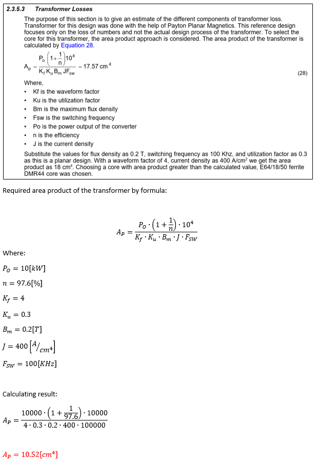 TIDA-010054: TIDA-010054 transformer area product - Simulation, hardware & system design tools ...