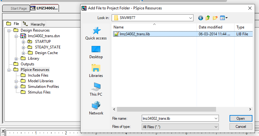 Webench® Toolslmz34002 Pspice Undefined Parameter Simulation Hardware And System Design Tools