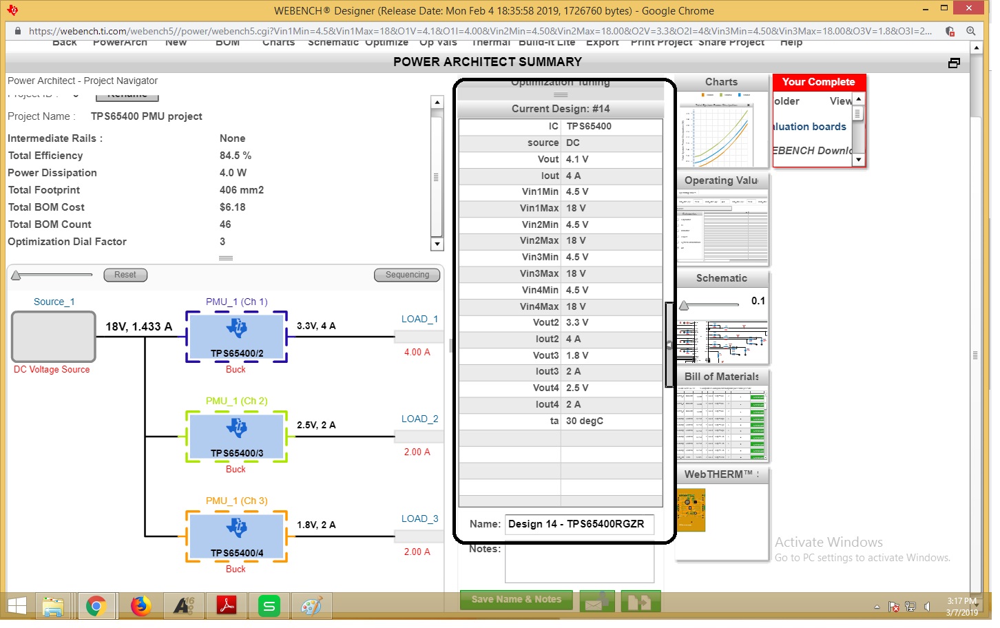 Webench® Toolstps65400 Tps65400 Simulation Hardware And System Design Tools Forum
