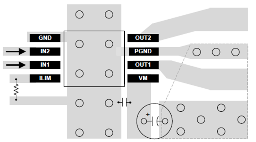 DRV8871: How to connect DRV8871 GND and PGND in Layout - Motor drivers ...
