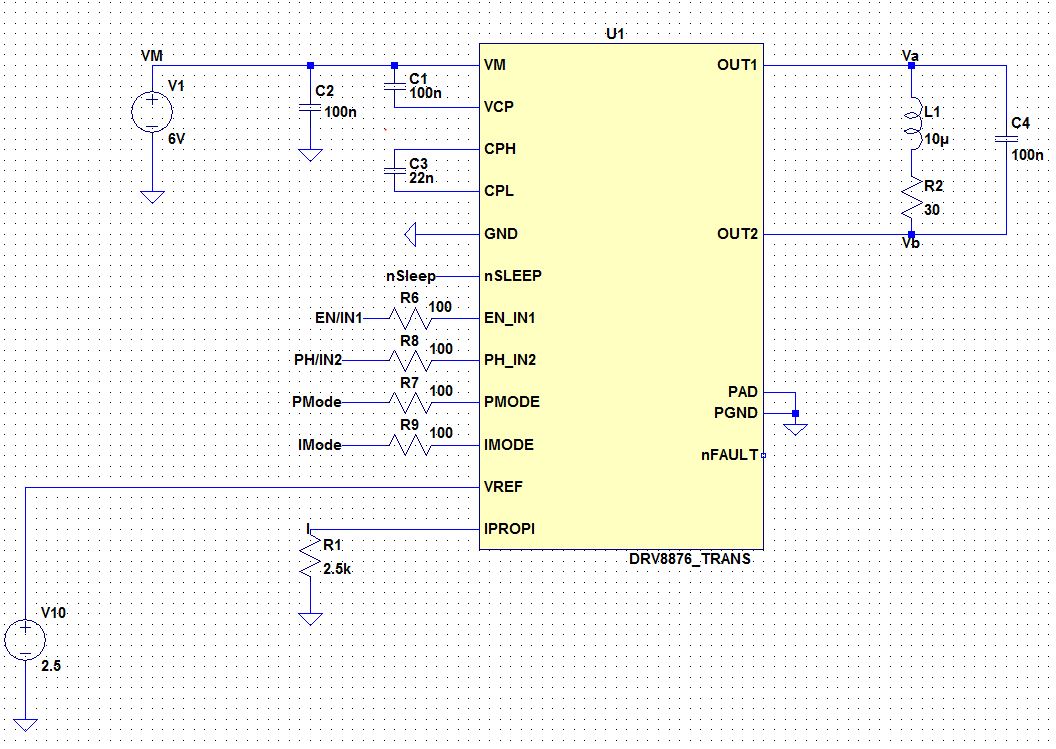 DRV8876: IPROPI simulation malfunction - Motor drivers forum - Motor drivers - TI E2E support forums