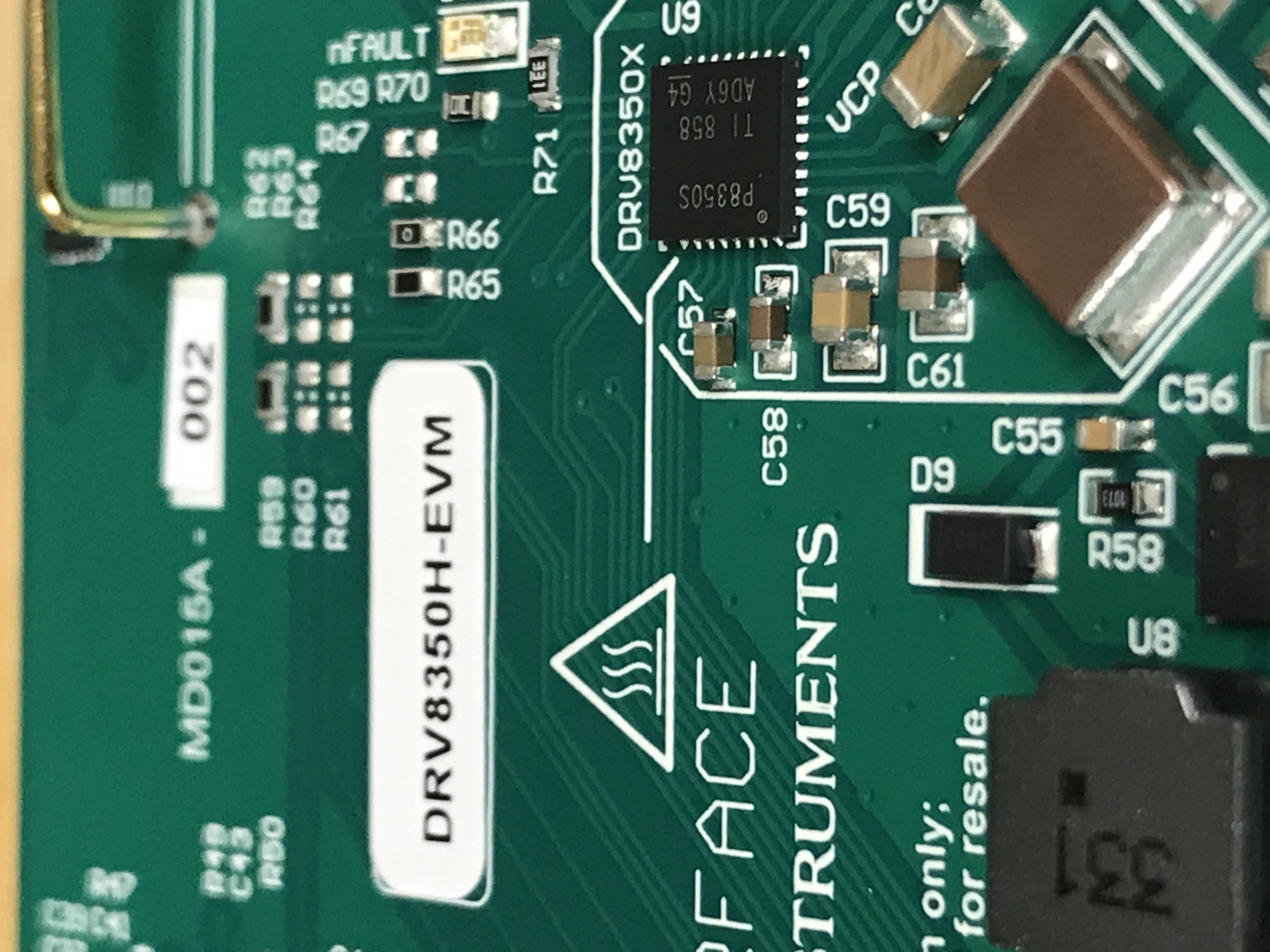 DRV8350H-EVM: BLDC Motor Control - Hardware Eval Kit has SPI Version of ...