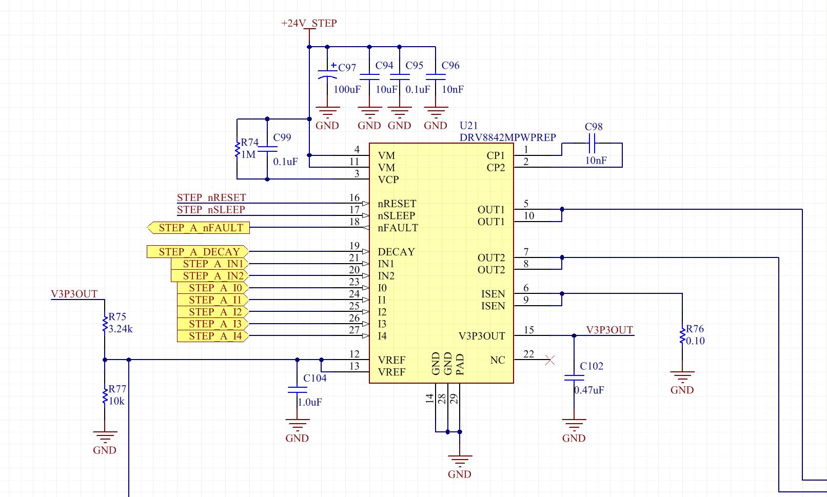 DRV8842- issue driving a bipolar stepper motor - Motor drivers forum ...