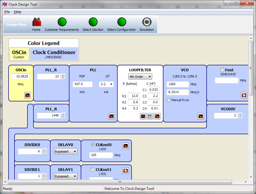 Clock Design Tool Help Lmk030000c Is Not Locking Clock And Timing Forum Clock And Timing Ti