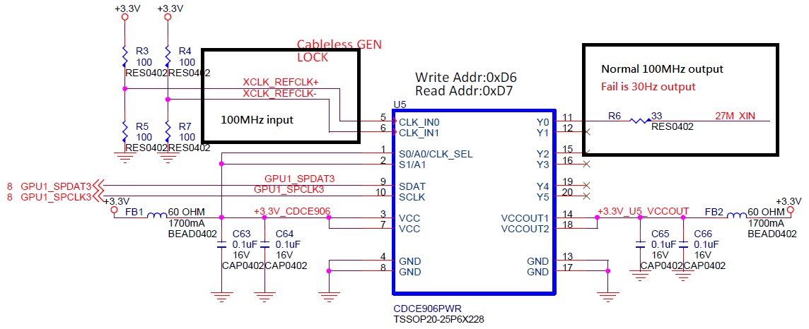 CDCE906 Fail issue - Clock & timing forum - Clock & timing - TI E2E support forums