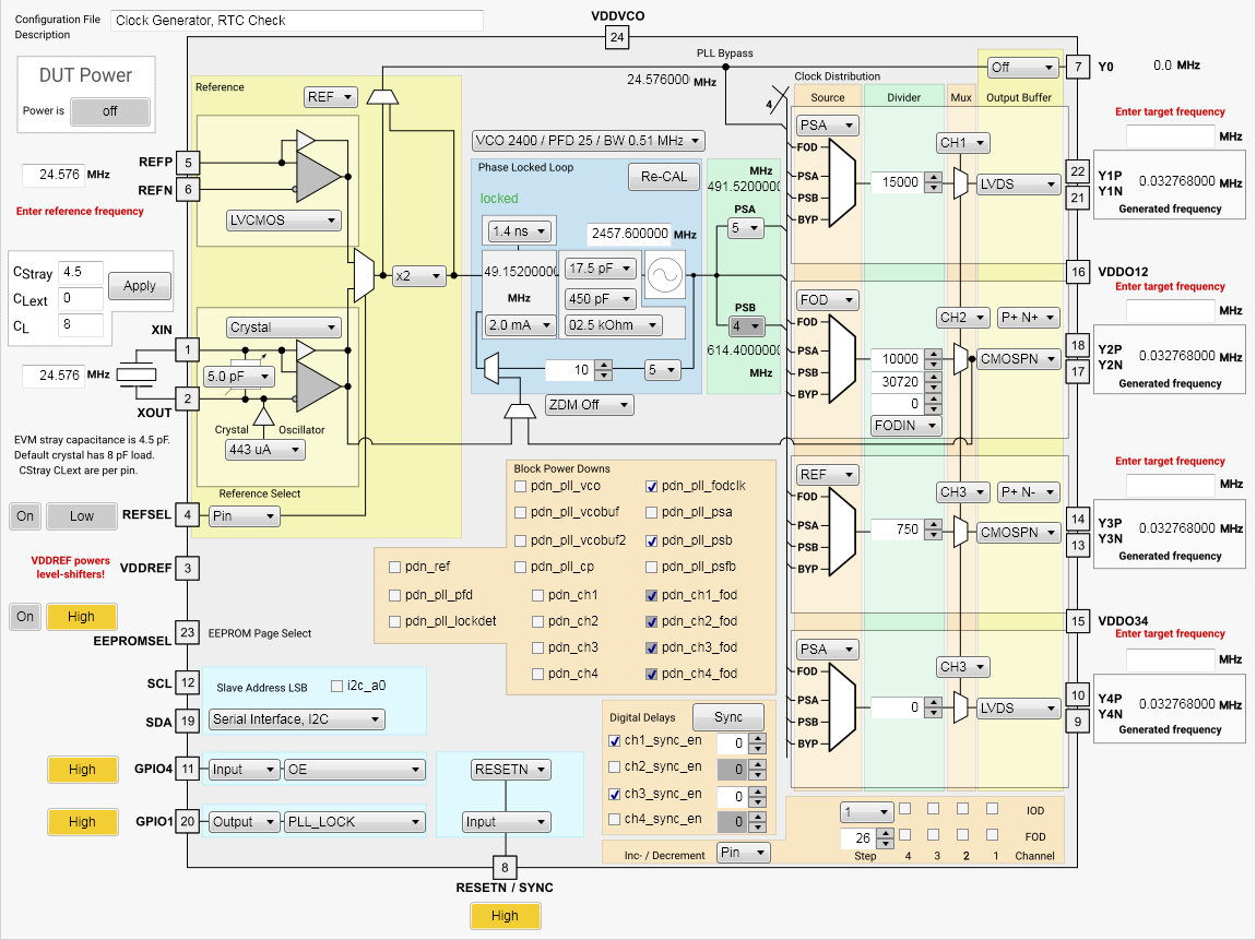 CDCI6214: 32.768KHz - Clock & timing forum - Clock & timing - TI E2E support forums