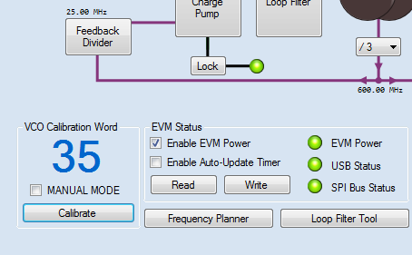 CDCE62005 PLL Lock Issue using GUI output settings - Clock & timing forum - Clock & timing - TI ...