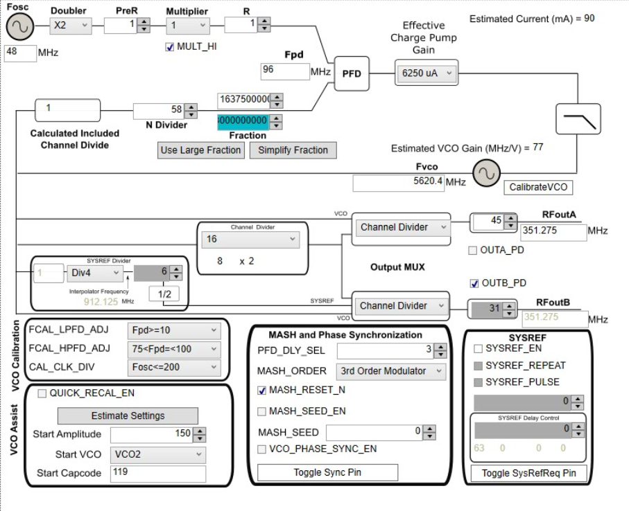 Lmx2572 Phase Noise And Spur Issue Clock And Timing Forum Clock And Timing Ti E2e Support Forums