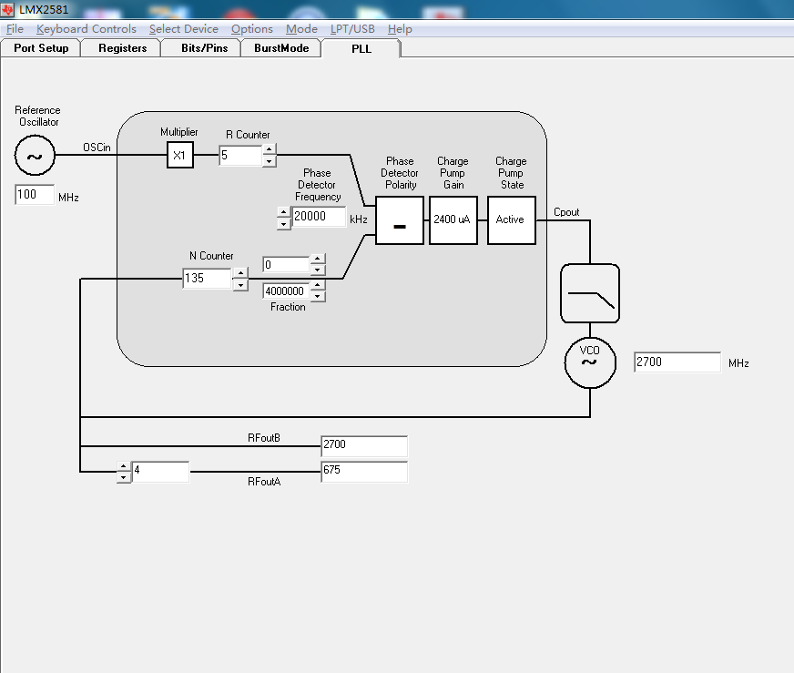 The lmx2581 has no output - Clock & timing forum - Clock & timing - TI E2E support forums