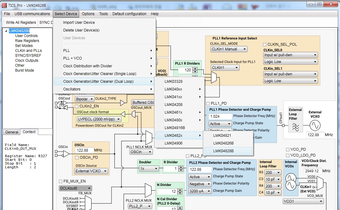 LMK04828-EP: LMK04828-EP How to set? - Clock & timing forum - Clock & timing - TI E2E support forums
