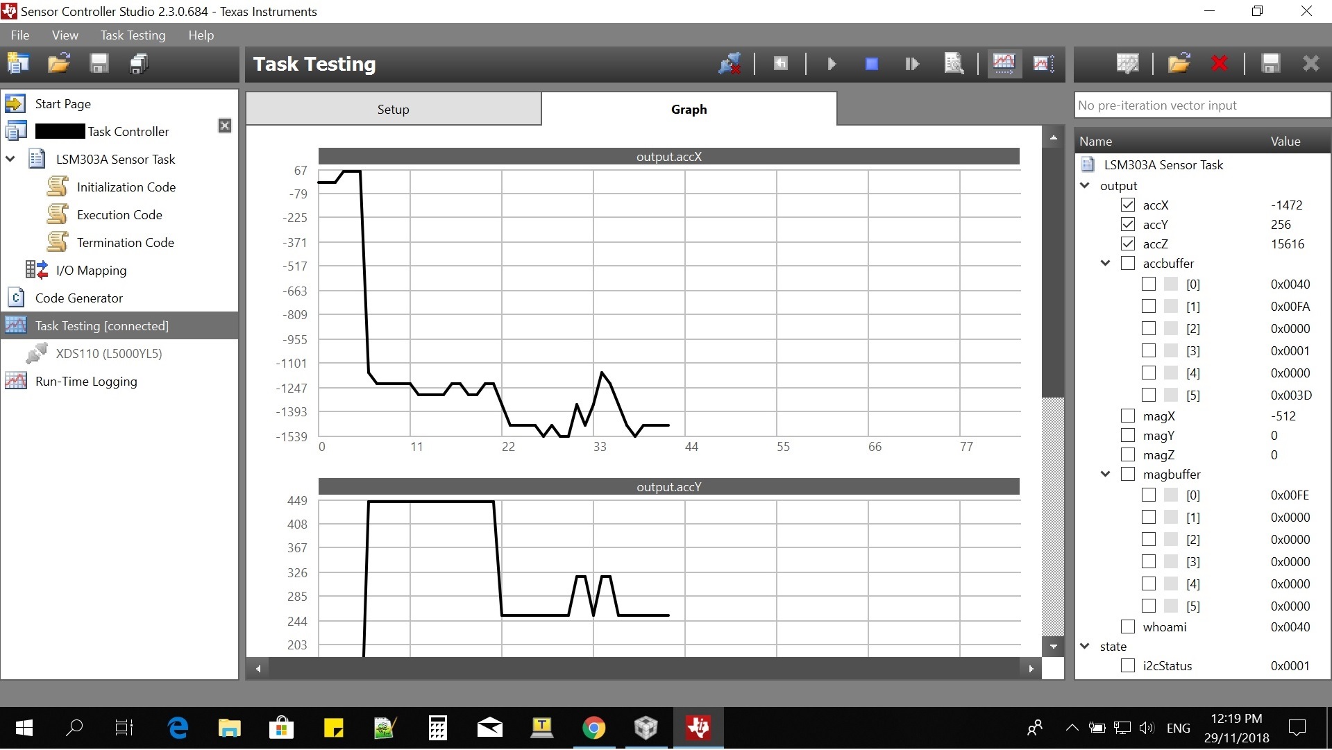 Simplelink Cc2640r2 Sdk V230 Not Able To Pass Sensor Controller Lsm303agr Accelerometer