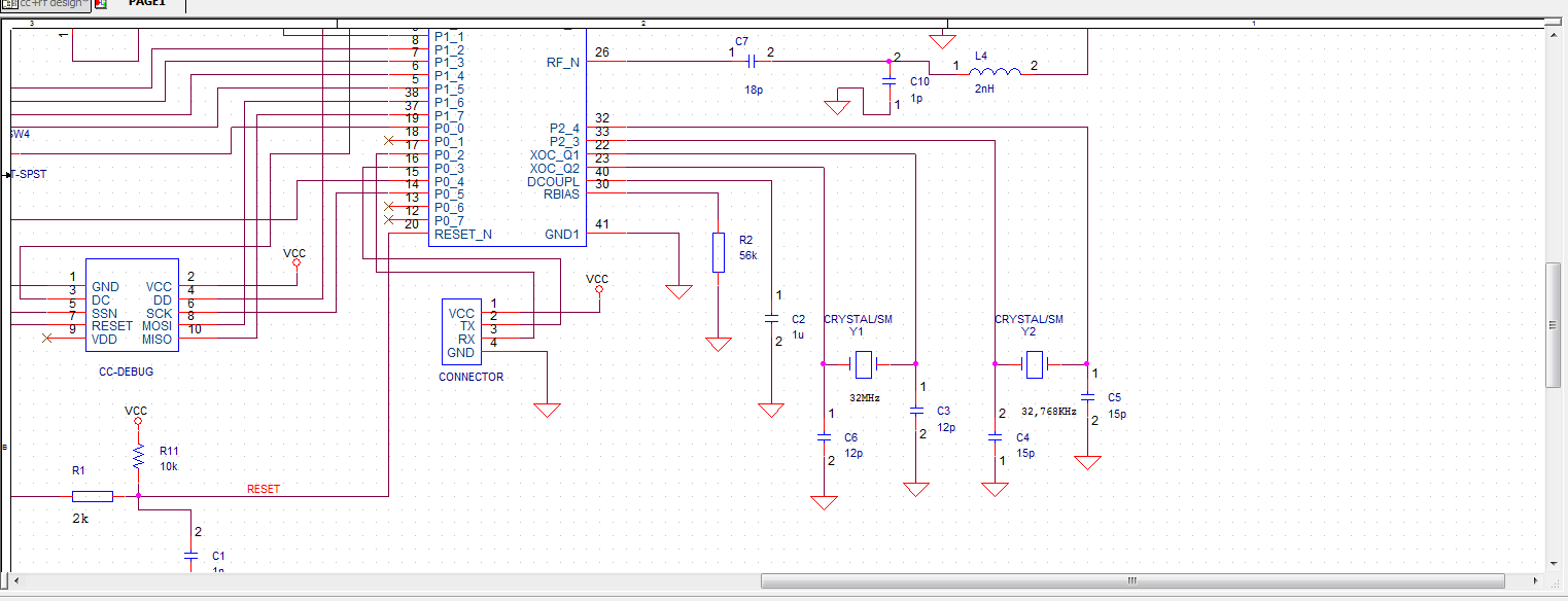 Keyfob(CC2541 Mini-DK from TI) PCB layout design in PADS 9.xx ...