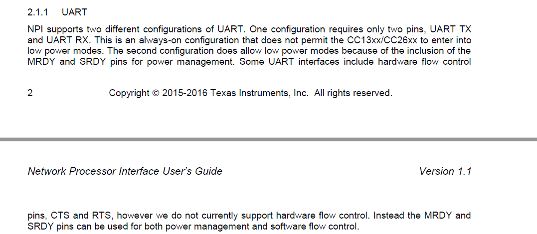 RTOS/CC2640R2F: Does CC2640R2F support waking up from power-saving mode by enabling hardware ...
