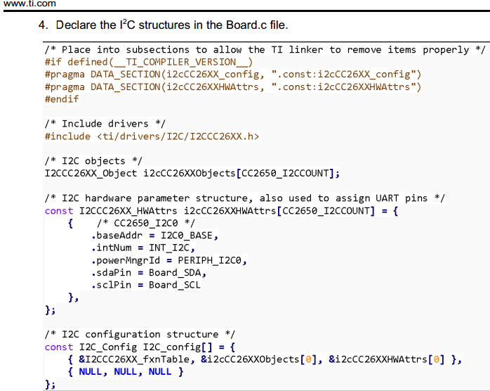 How To Initialize I2c On Cc2640 5mm X 5mm Package Bluetooth Forum Bluetooth®︎ Ti E2e