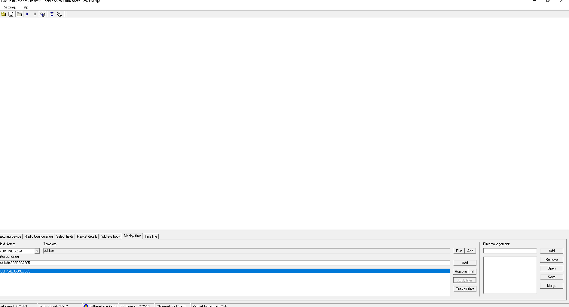 CC2541: Packet Sniffer - Bluetooth forum - Bluetooth®︎ - TI E2E support ...