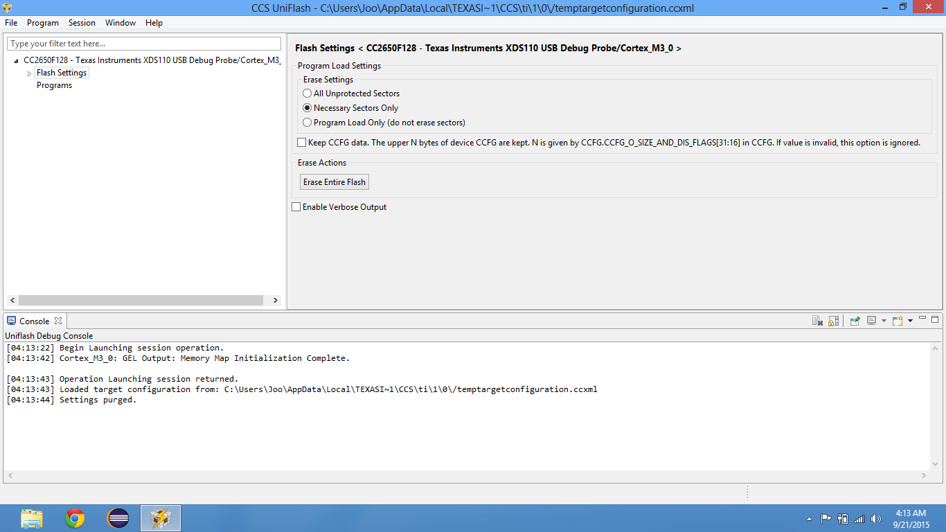 Smartrf Sensortag Cc2650 Crc Verification Failed Mismatch In Flash Page 0 Bluetooth Forum